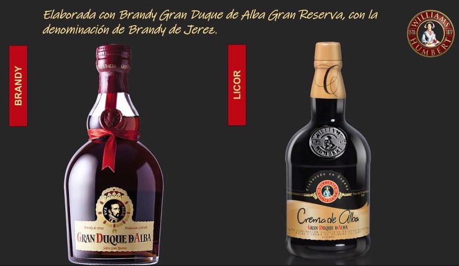 Gran Duque de Alba prestigioso brandy español presenta Crema de Alba ...